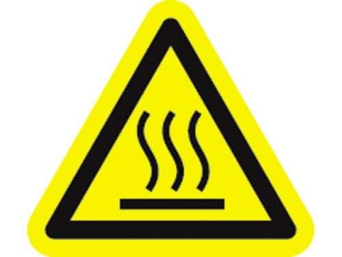 Pas Op! Heet! sticker - Scheepvaartcenter